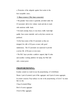 Training report on highway project | DOCX