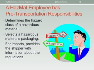Training Requirements for HazMat Employees | PPTX