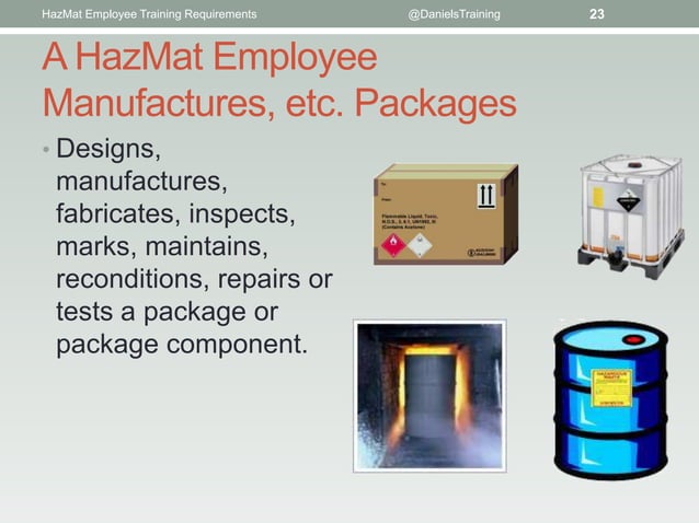Training Requirements for HazMat Employees | PPTX