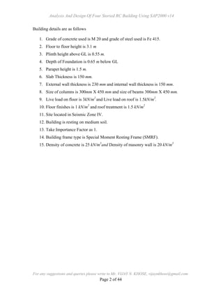 Training sap2000 linearanalysis | PDF