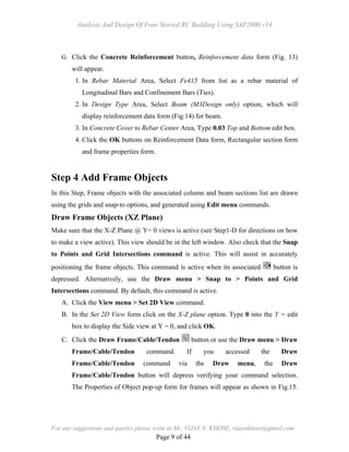 Training sap2000 linearanalysis | PDF