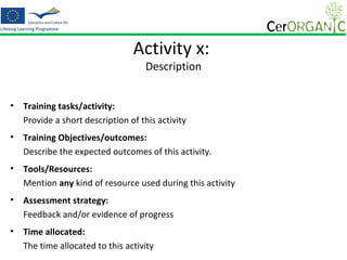 Template of a training scenario presentation | PPT
