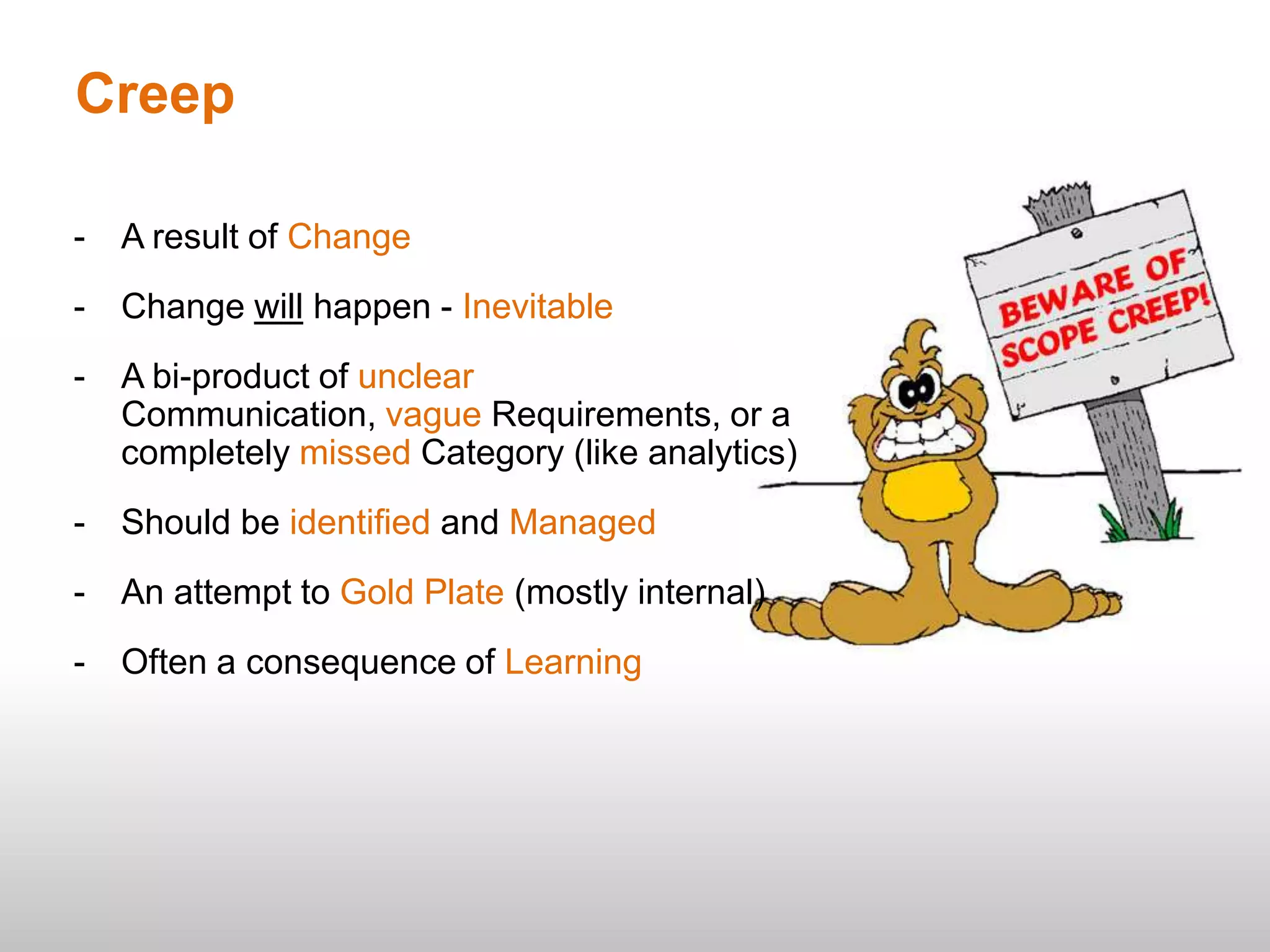 Training Scope Creep Linked In | PPTX