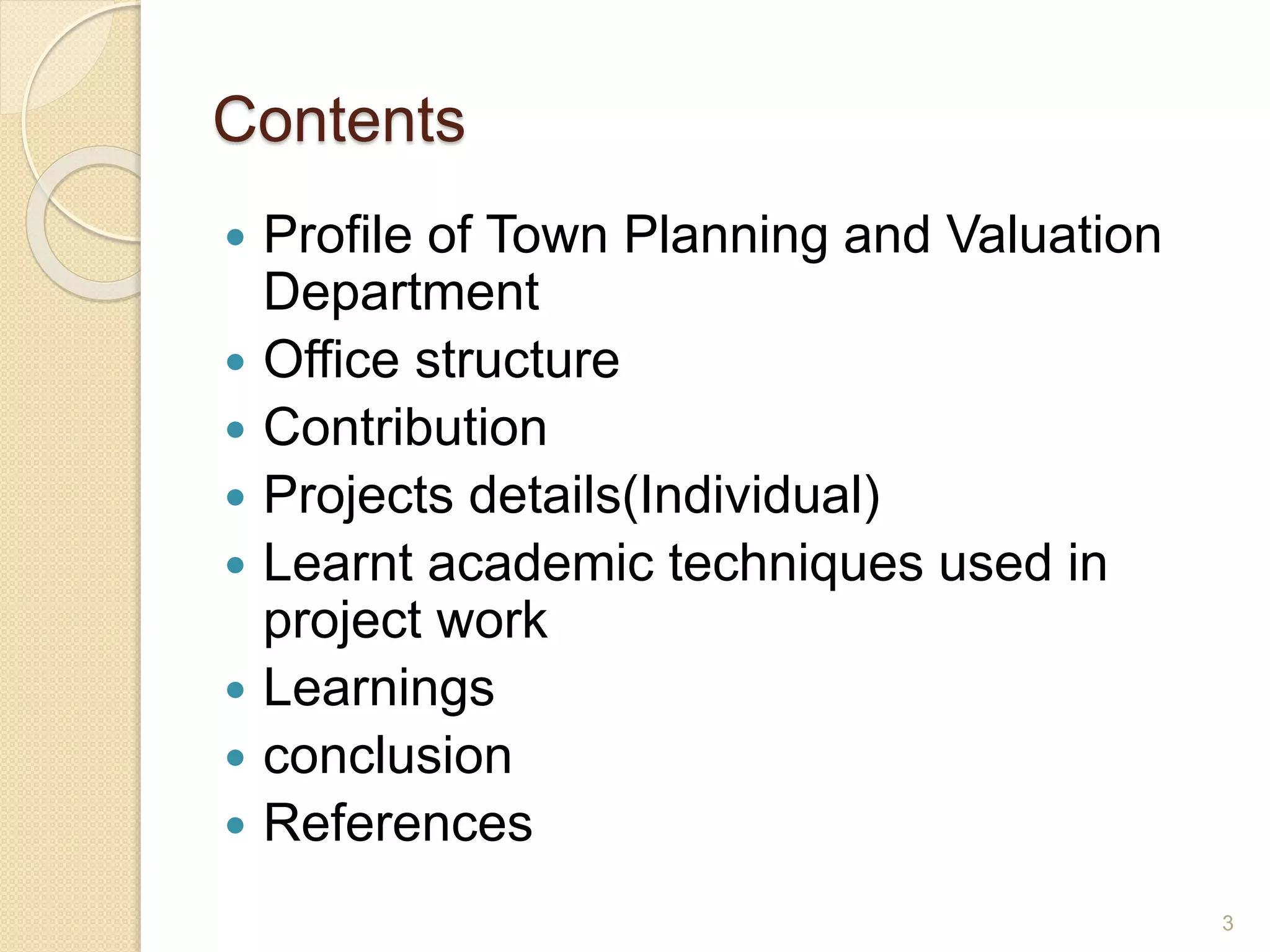 Town Planning Department | PPTX