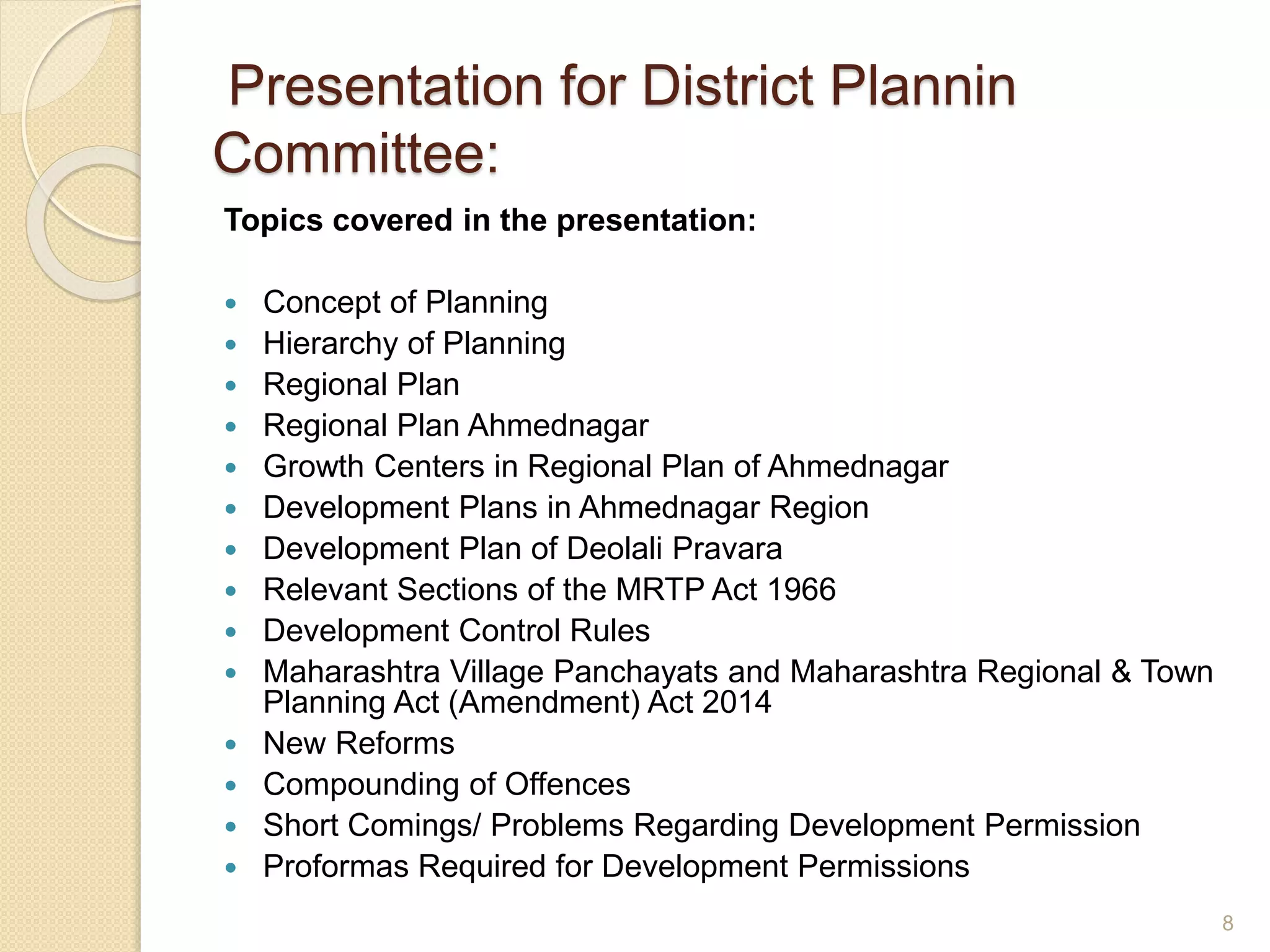 Town Planning Department | PPTX