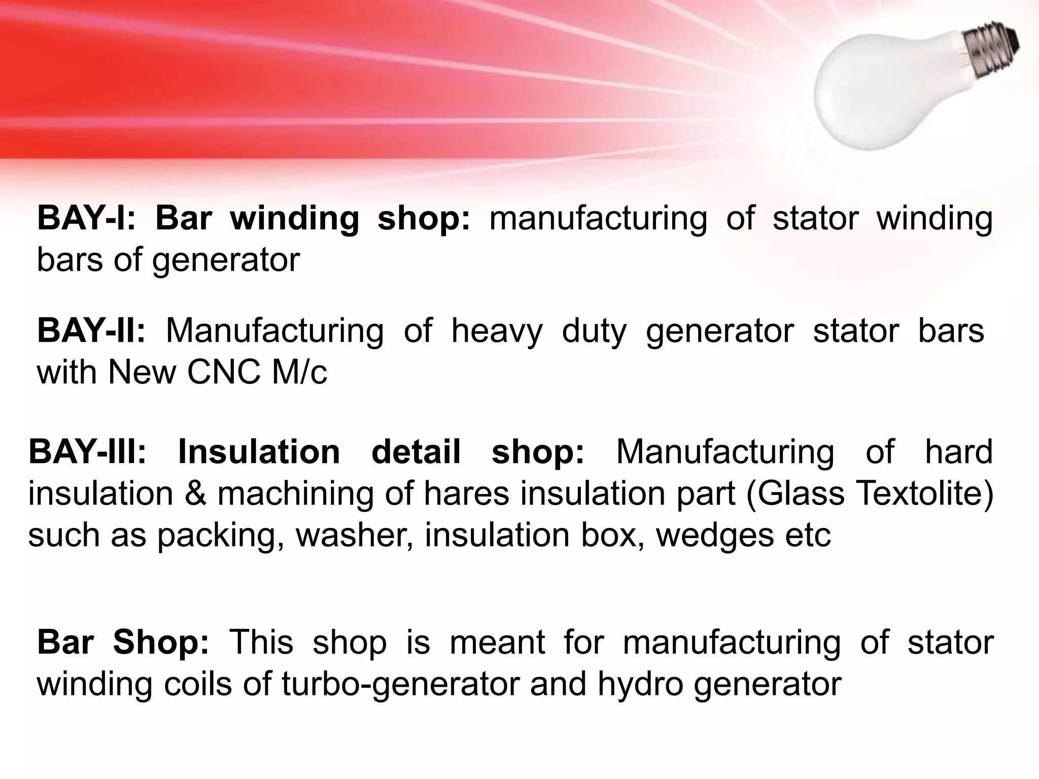MANUFACTURING PROCESS OF 600 MW TURBO GENERTOR STATOR WINDING BAR | PPTX