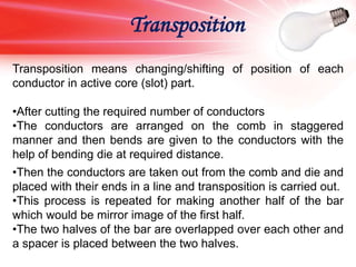 MANUFACTURING PROCESS OF 600 MW TURBO GENERTOR STATOR WINDING BAR | PPTX