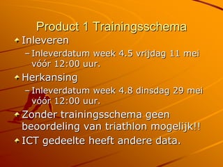 Trainingsleer 1e jaar 4.1 | PPTX