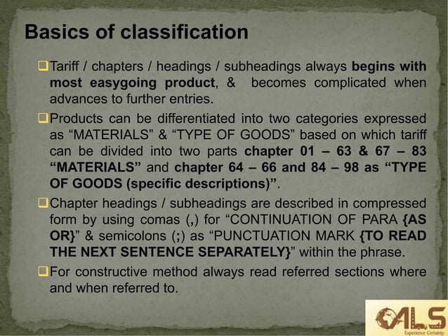 Training slide - classification procedure | PPT