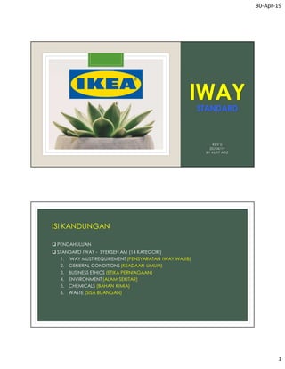 IKEA Iway Standard Requirement (Malay Version) | PDF