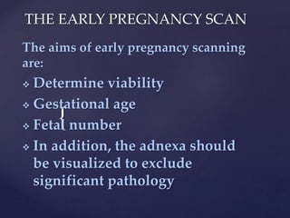 BASIC OBSTETRIC ULTRASOUND TRAINING | PPTX