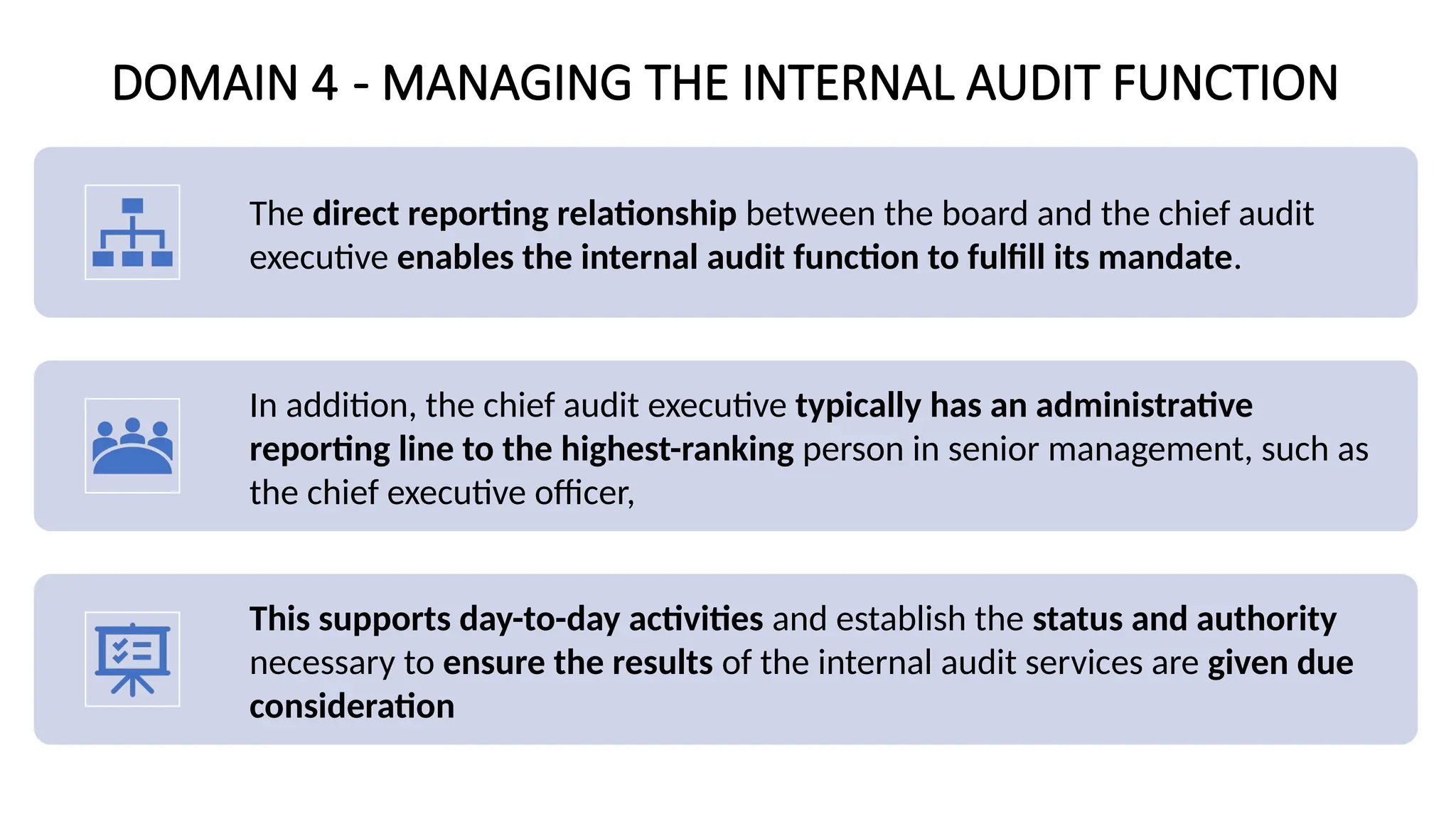TRAINING SLIDES DOMAIN 4 - MANAGING THE INTERNAL AUDIT FUNCTION.pptx