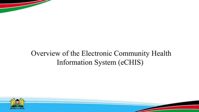 Training slides eCHIS - 14th AUG 2023.pptx | Operating Systems | Computer Software and Applications