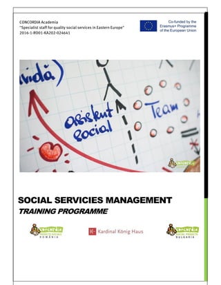 Training social servicies managers programme curriculum | PDF