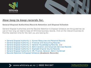 Training staff on good records management | PPT