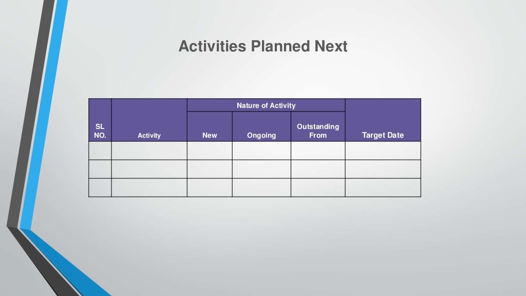 Training Status Report Template Excel