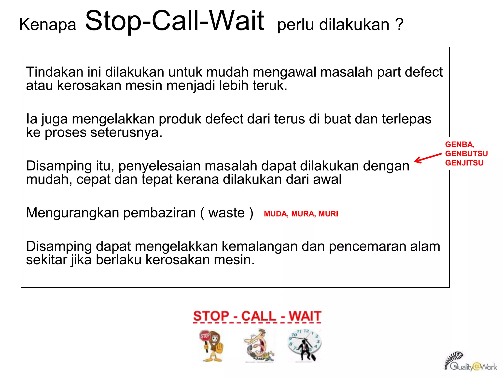 Training Stop Call Wait | PPTX