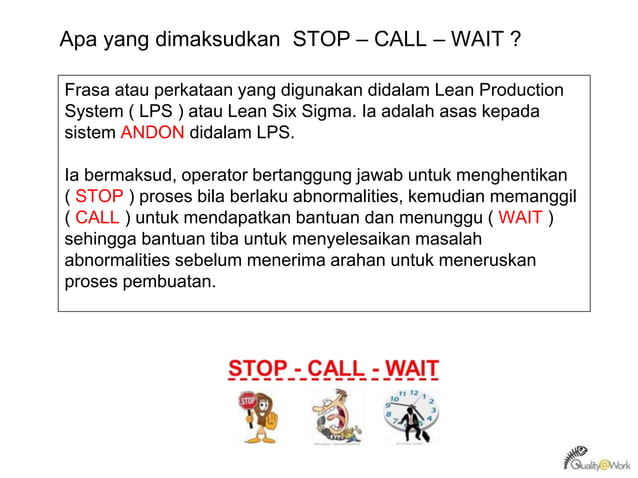 Training Stop Call Wait | PPTX