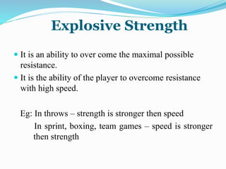 Mean, Methods and Development of Strength Training | PPTX