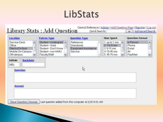 Training Students for Reference Desk Work | PPTX