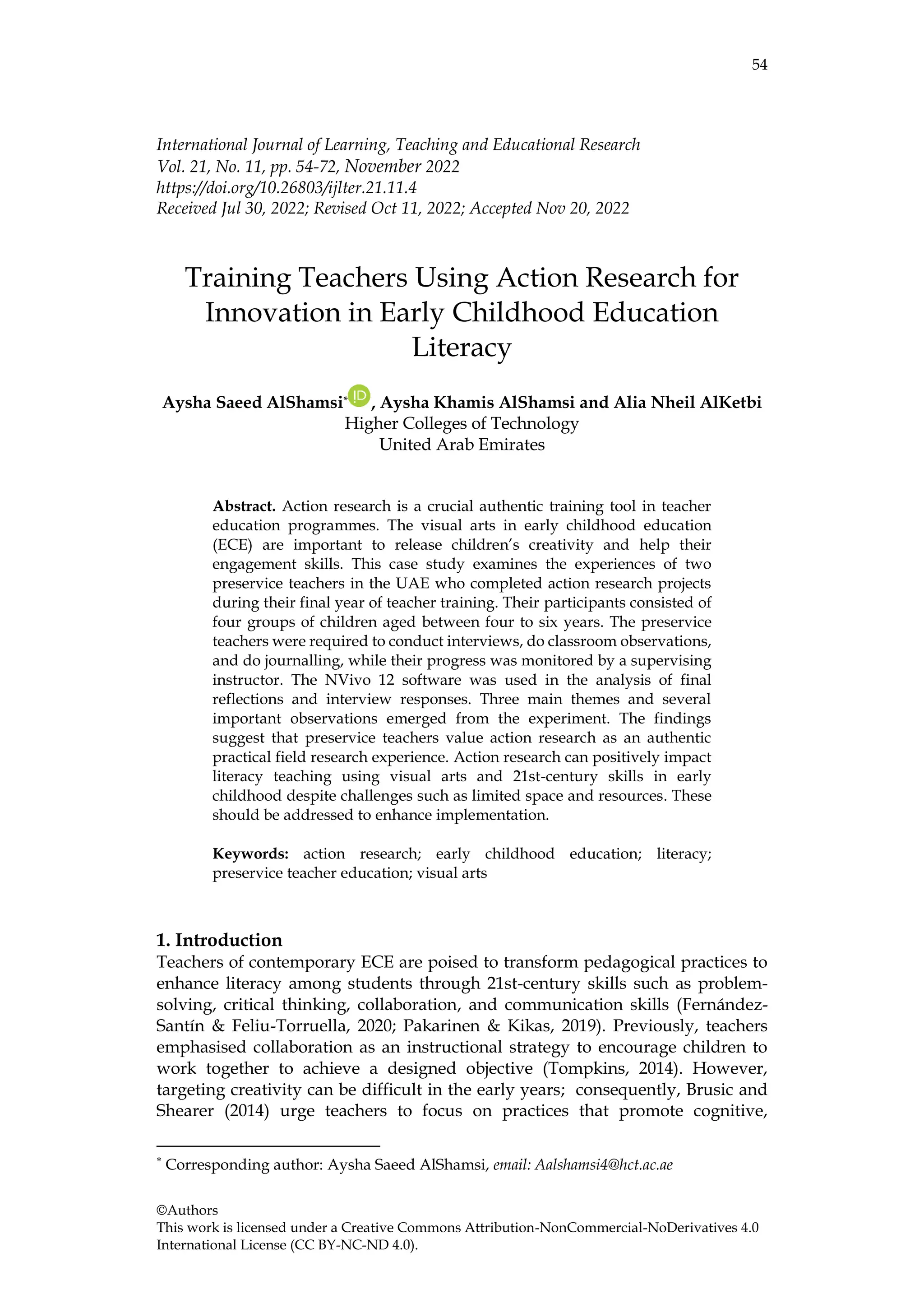 Training teachers using action research.pdf