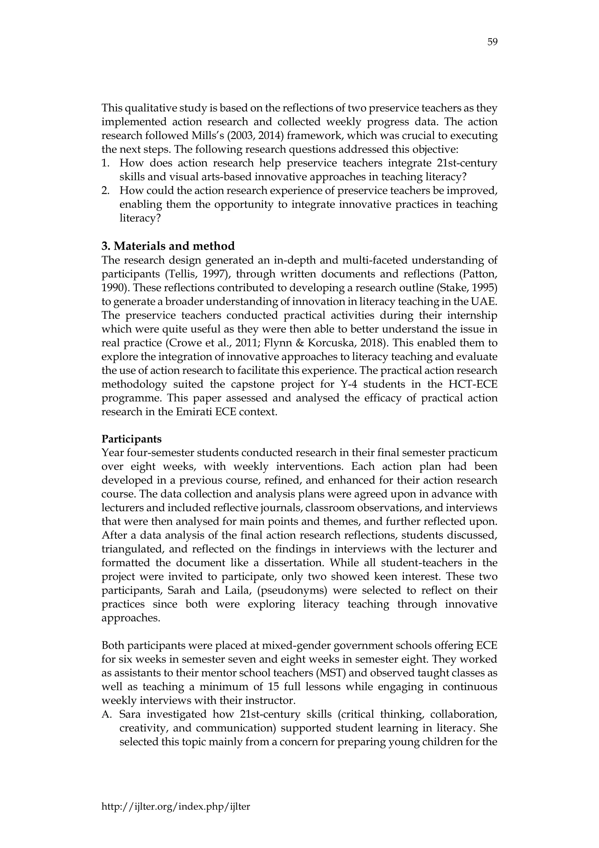 Training teachers using action research.pdf