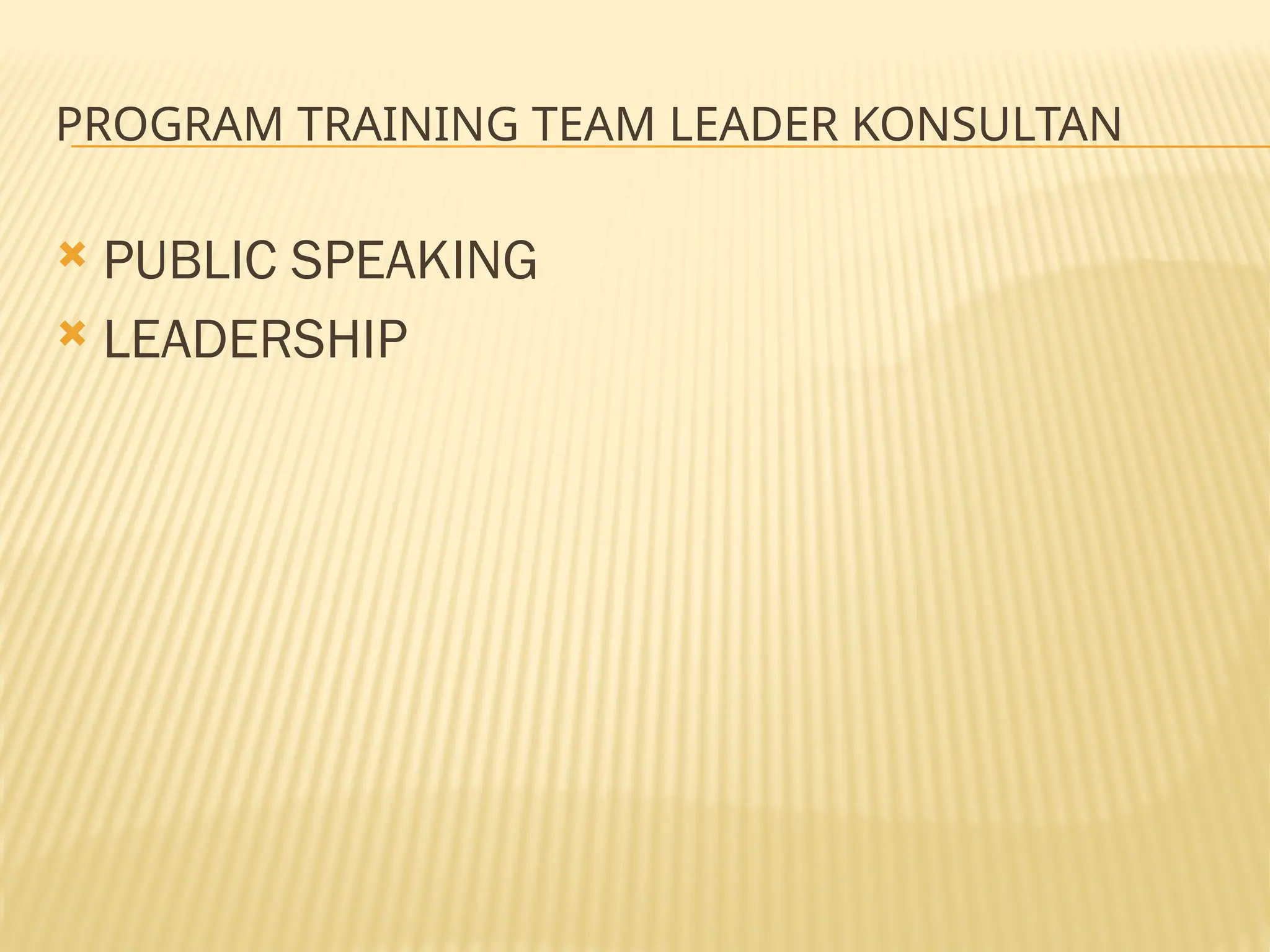 TRAINING TEAM LEADER COSULTAN. pptx | PPTX