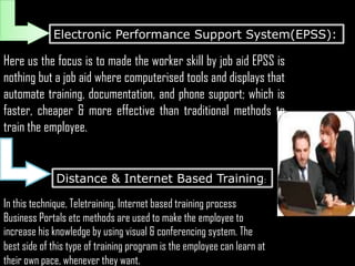 Training techniques and super visionary methods for workers1 | PPTX