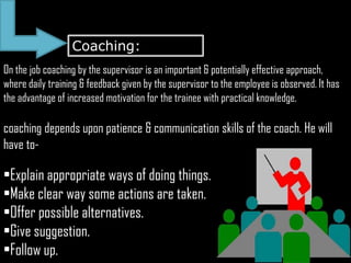 Training techniques and super visionary methods for workers1 | PPTX