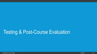 Technical Training Principles and Framework | PPTX | Educational Assessment | Education