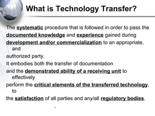 Training technology transfer training | PPT