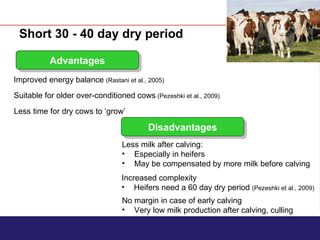 Training the dry period final MSD Salud Animal Salud Lechera | PPT