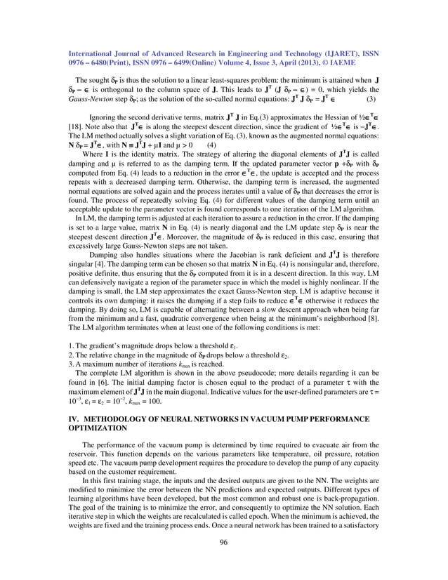 Training The Neural Network Using Levenberg Marquardts Algorithm To Optimize Pdf