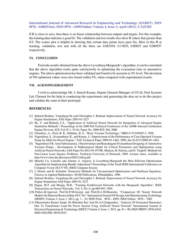 Training The Neural Network Using Levenberg Marquardts Algorithm To Optimize Pdf