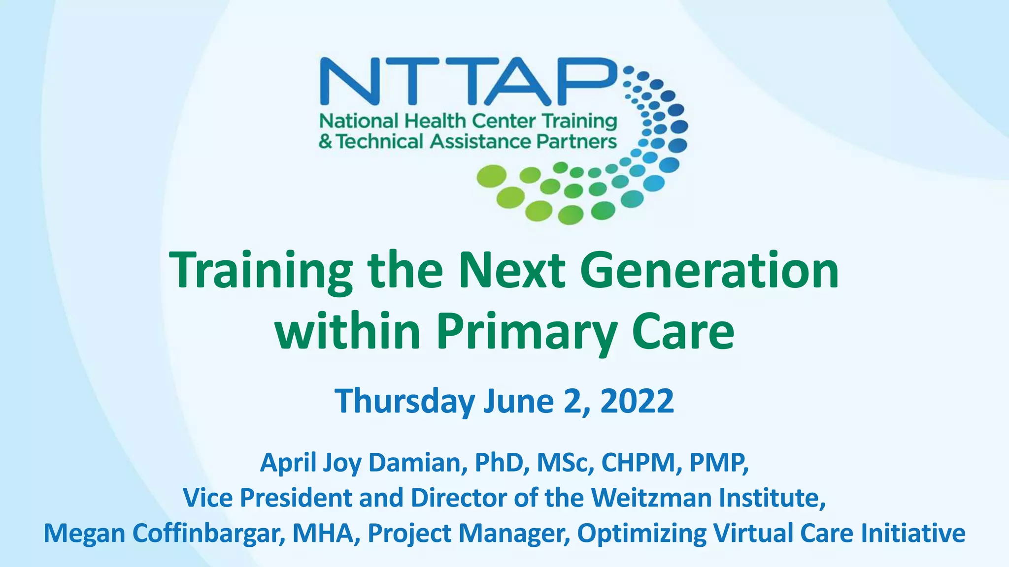 Training the Next Generation within Primary Care | PPTX