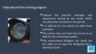 Transforming Training Programs into Powerful E-Learning Modules | PPT