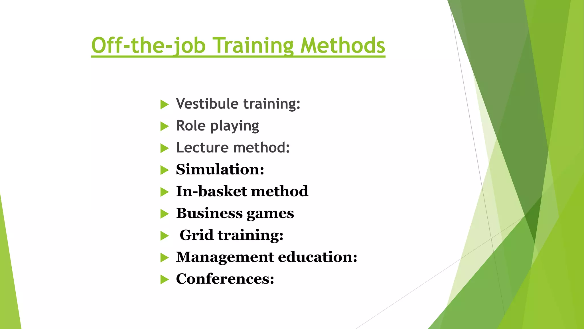 Training- types & methods | PDF
