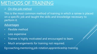 Training and Development | PPTX