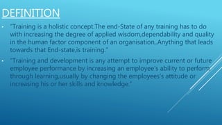 Training and Development | PPTX | Human Resources | Business