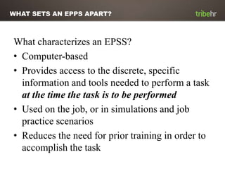 Training versus performance support | PPT