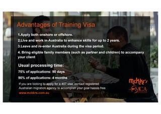 All You Need To Know About Visa Subclass 407. | PDF