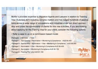 All You Need To Know About Visa Subclass 407. | PDF