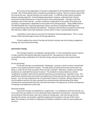 Training vision | PDF