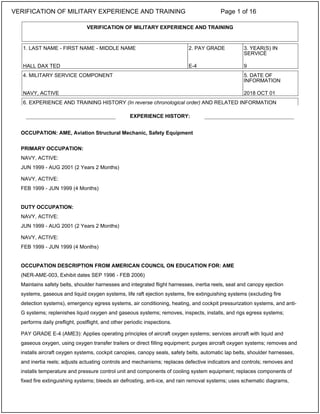 MILITARY VMET TRAINING DOCUMENT | PDF