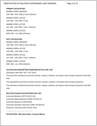 MILITARY VMET TRAINING DOCUMENT | PDF