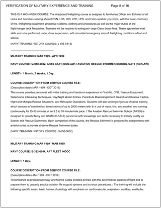 MILITARY VMET TRAINING DOCUMENT | PDF