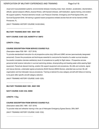 MILITARY VMET TRAINING DOCUMENT | PDF