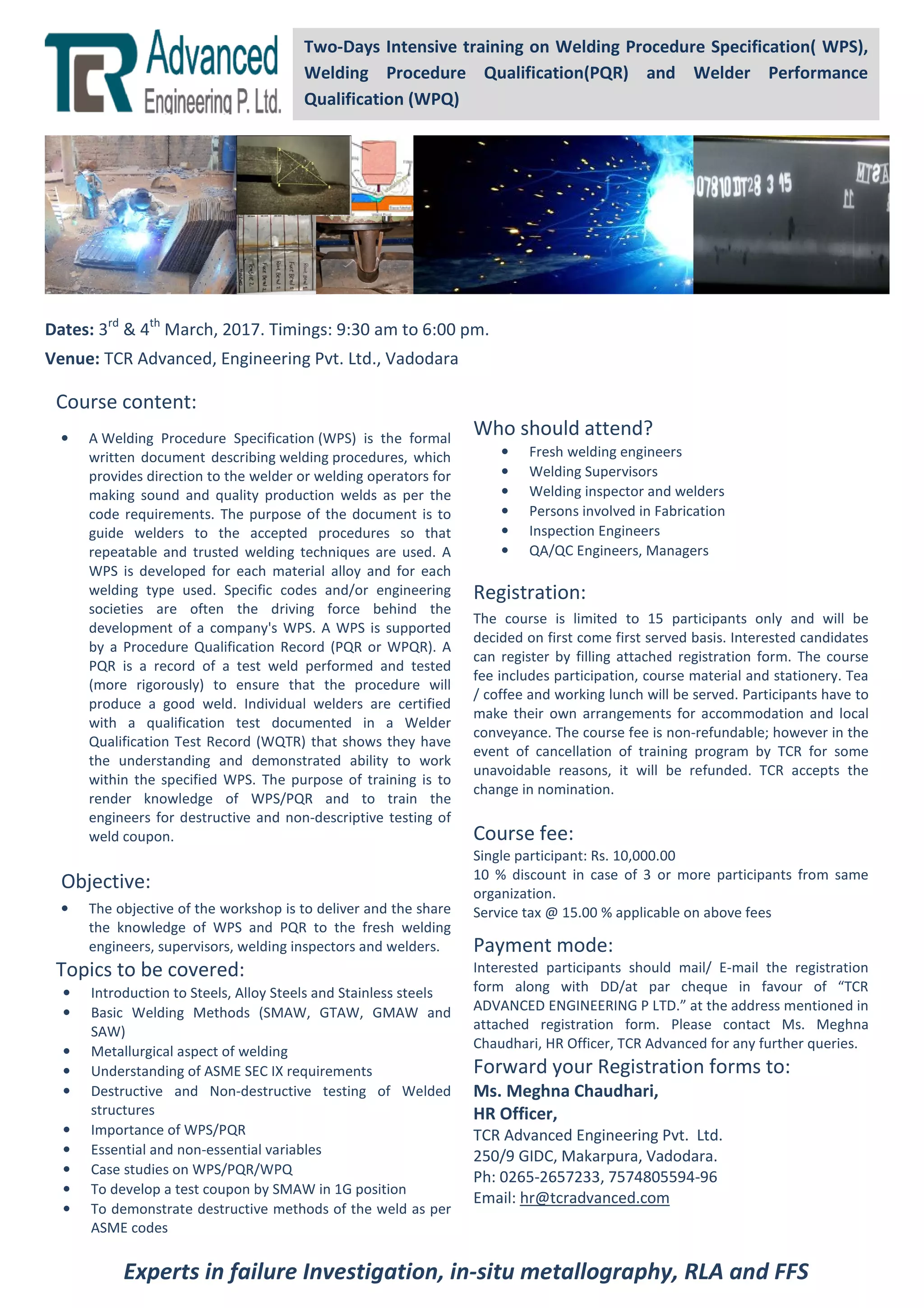 Training welding 2017 | PDF