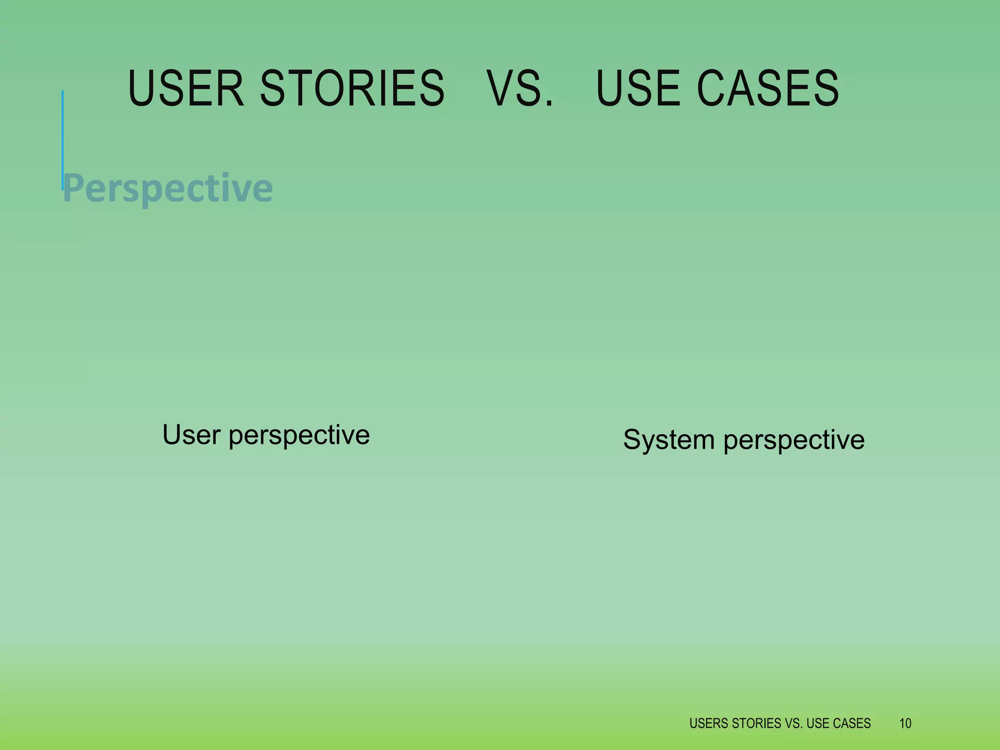 User Story vs. UseCase : Introductory Primer | PPTX