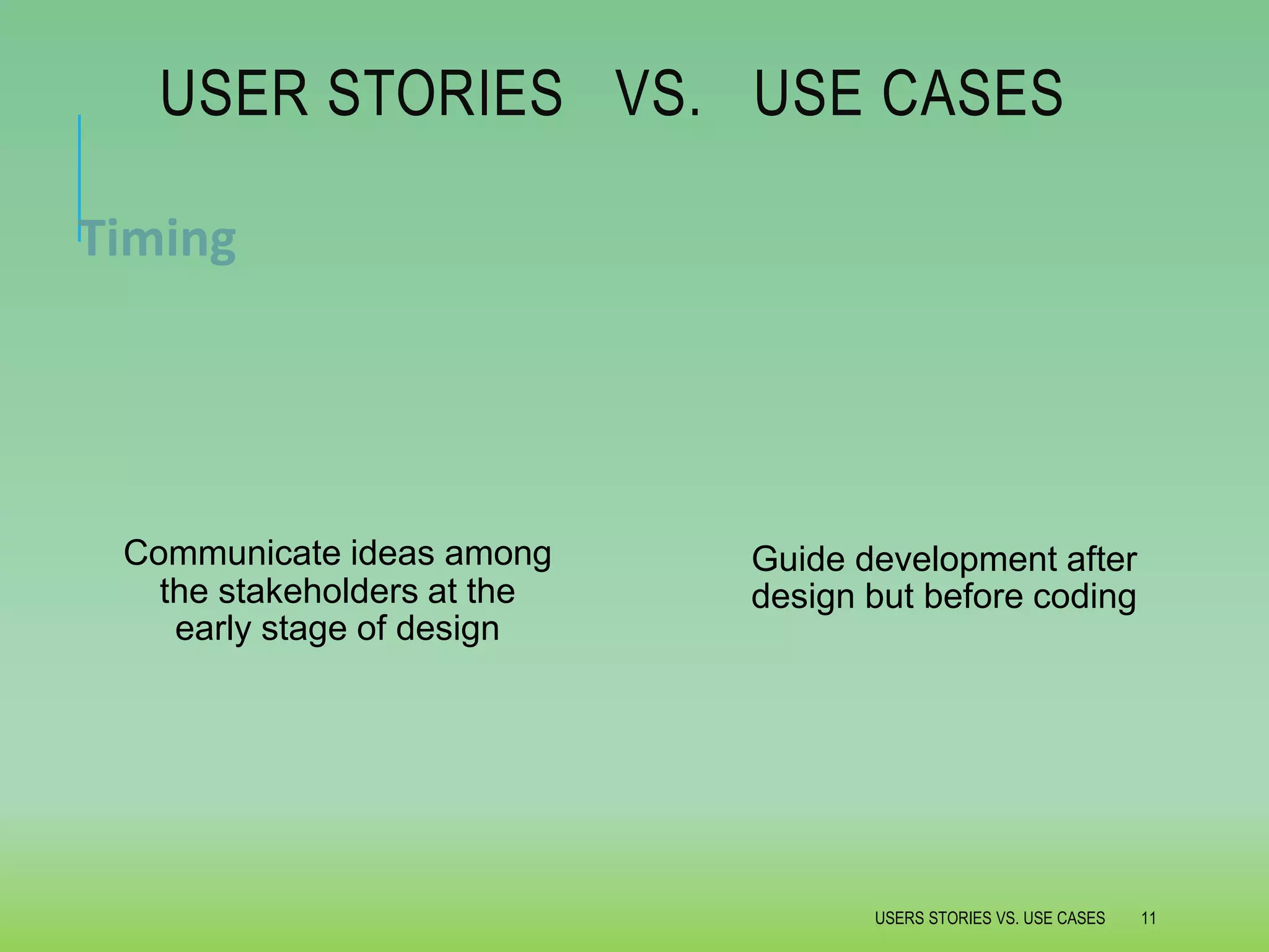 User Story vs. UseCase : Introductory Primer | PPTX
